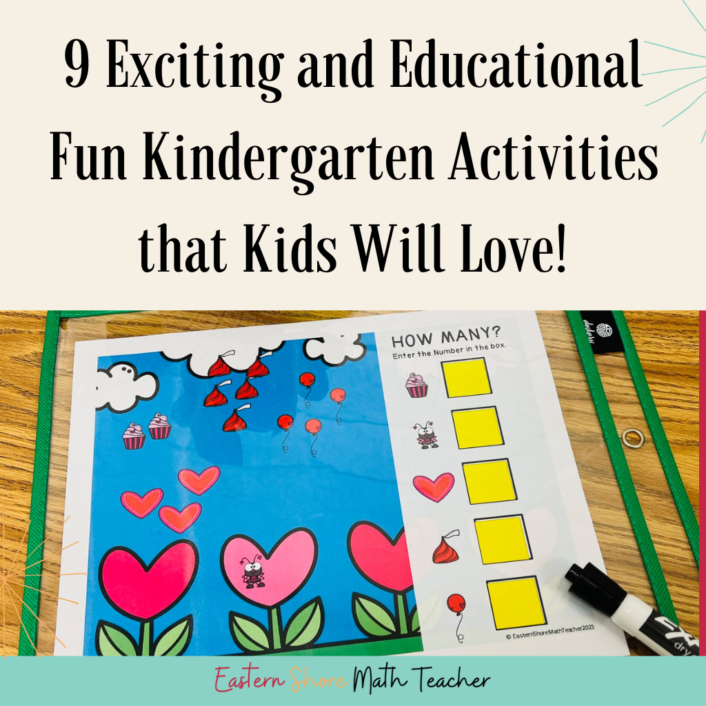 fun activities for kindergarten at home Archives - Eastern Shore Math ...